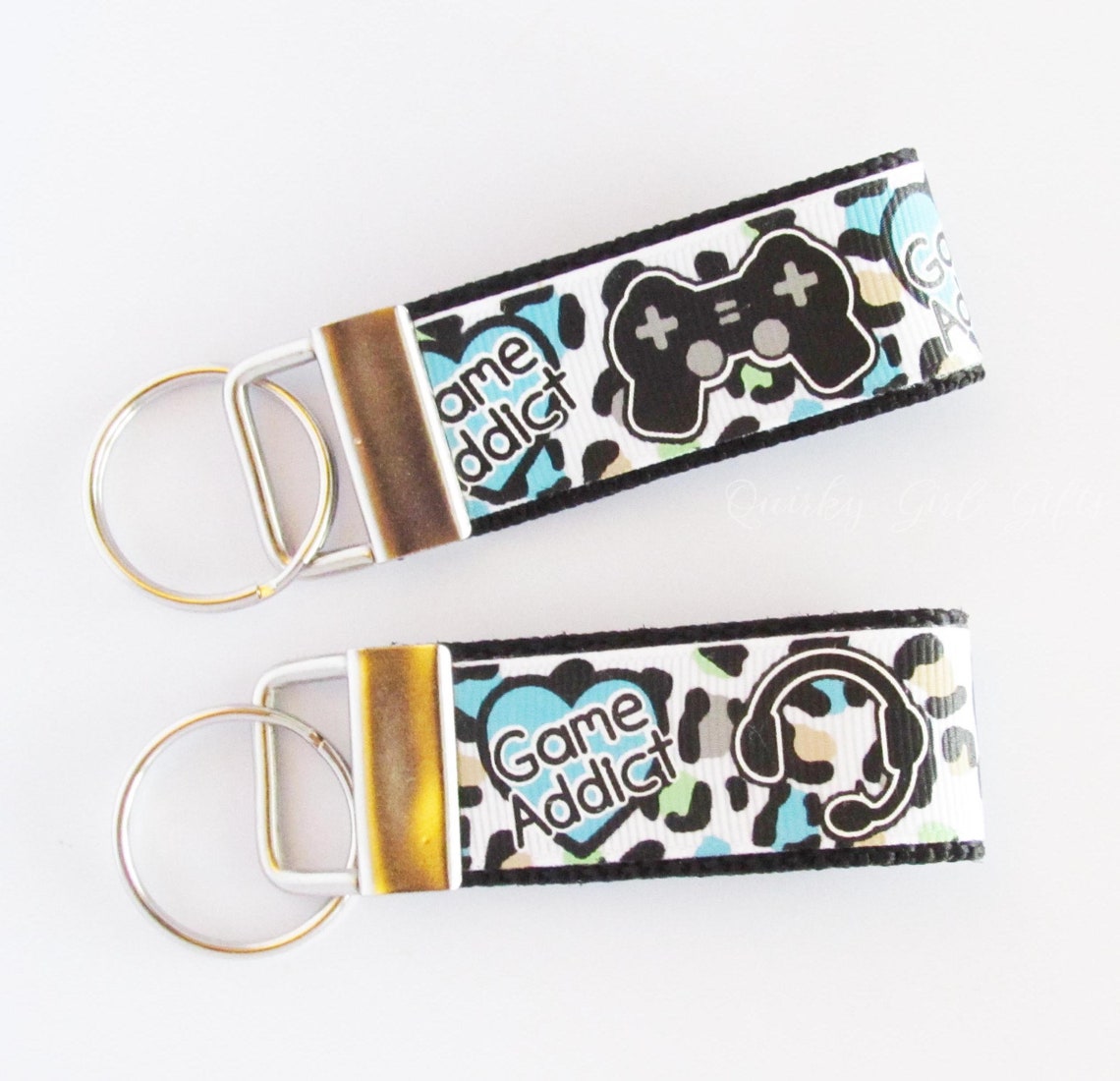 Game Addict Key Fob Gamer Keychain Video Game Key Fob | Etsy