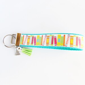 Book Key Fob - Glitter Books, "i Love to Read" Charm - Etsy