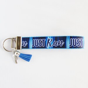 Running Key Fob - Runners Key Fob - Jogging Key Fob - Just Run Key Fob ...