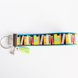 Book Key Fob - Book Keychain - Book Lover Gift - Book Club Gift ...