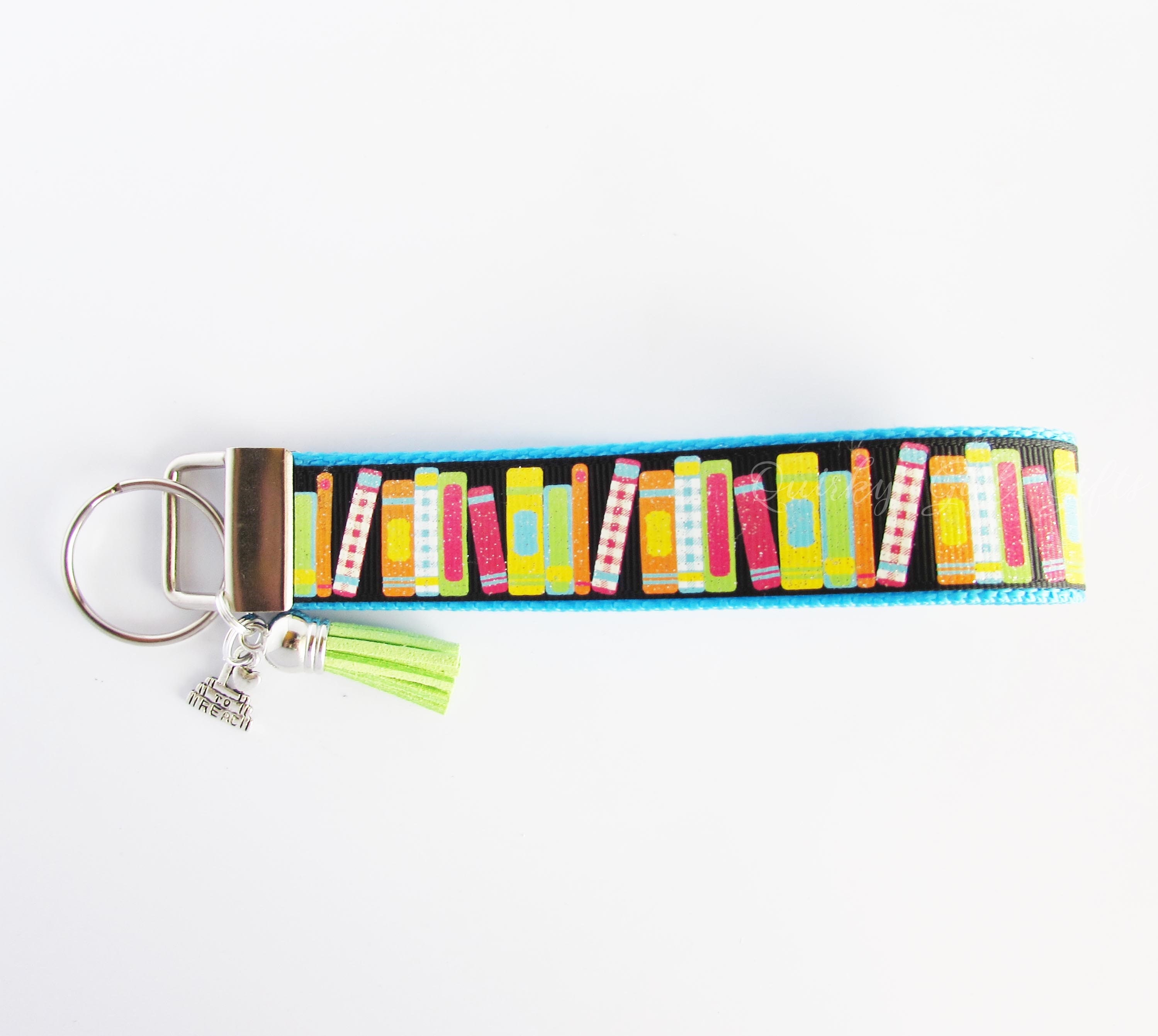 Book Key Fob - Book Keychain - Book Lover Gift - Book Club Gift ...
