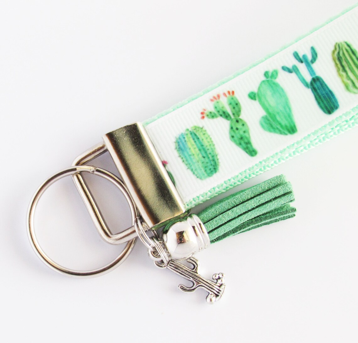 Cactus Key Fob Succulent Key Fob Cactus Keychain - Etsy