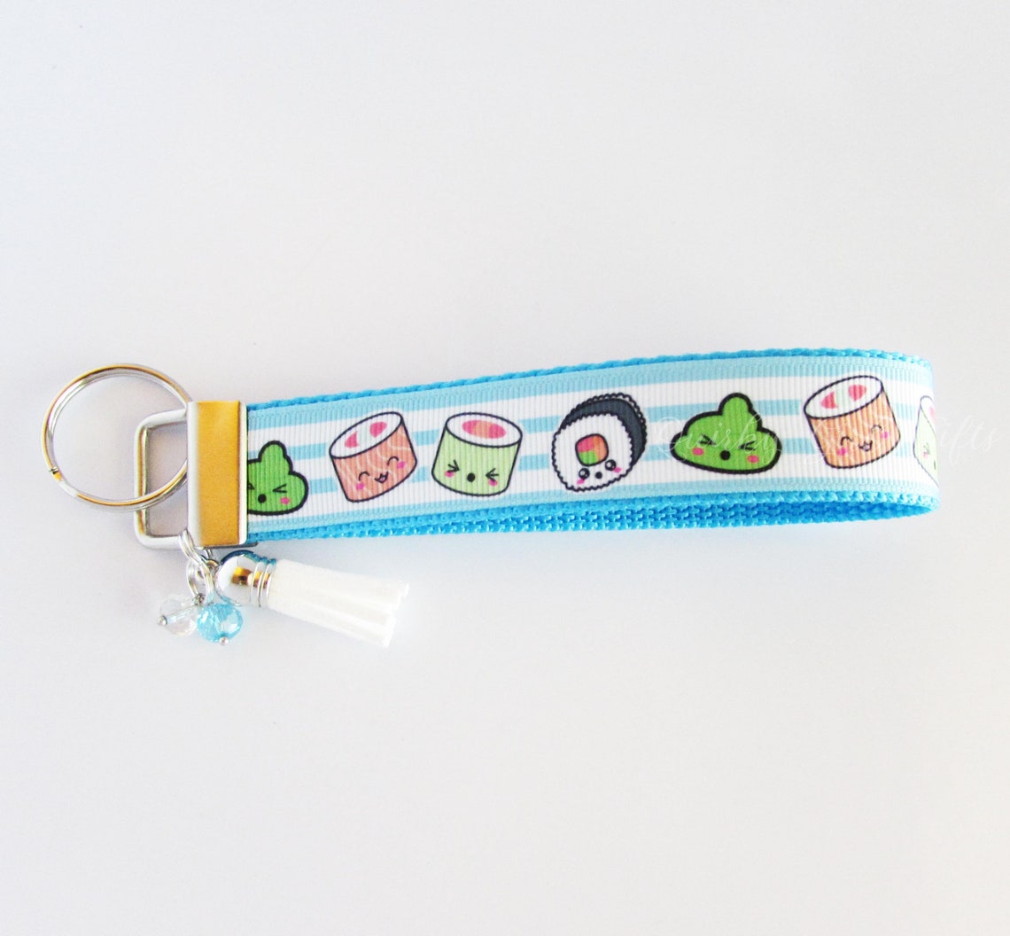 Sushi Key Fob Sushi Keychain Food Key Fob Sushi Lover | Etsy