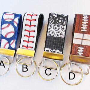 Sports Key Fob - Baseball Key Fob - Soccer Key Fob - Football Key Fob ...