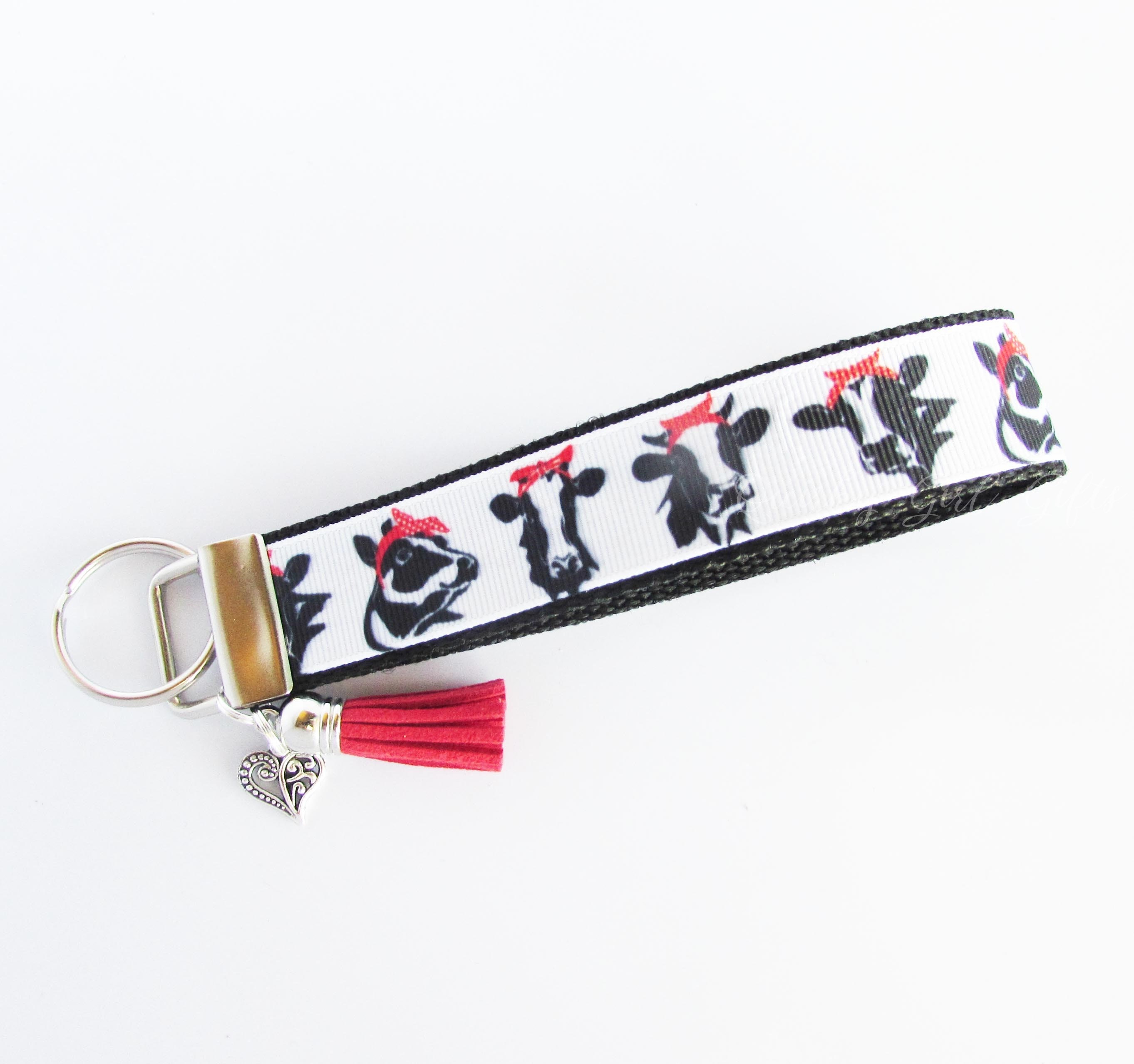 Cow Key Fob - Cow Keychain for Her - Cow Gifts Under 10 - Heifer Key ...