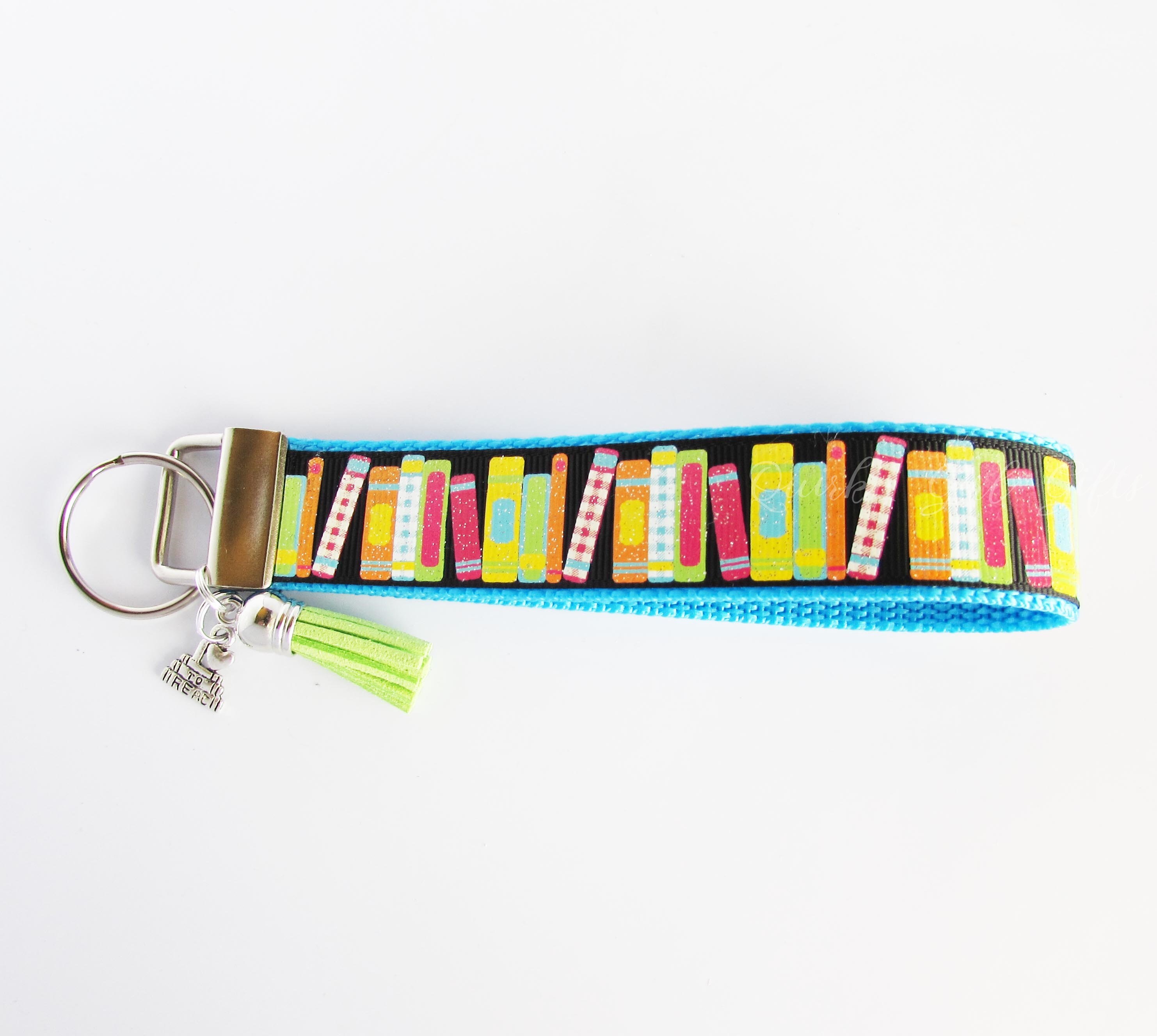 Book Key Fob - Book Keychain - Book Lover Gift - Book Club Gift ...