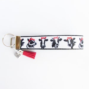 Cow Key Fob - Cow Keychain for Her - Cow Gifts Under 10 - Heifer Key ...