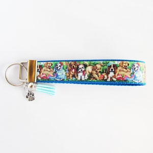 Dog Key Fob Wristlet - Dog Keychain - Pet Key Fob - Beagle Key Fob ...
