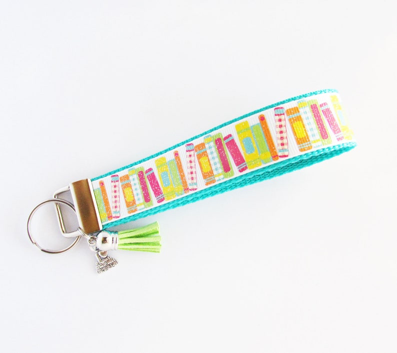 Book Key Fob - Glitter Books, "i Love to Read" Charm - Etsy