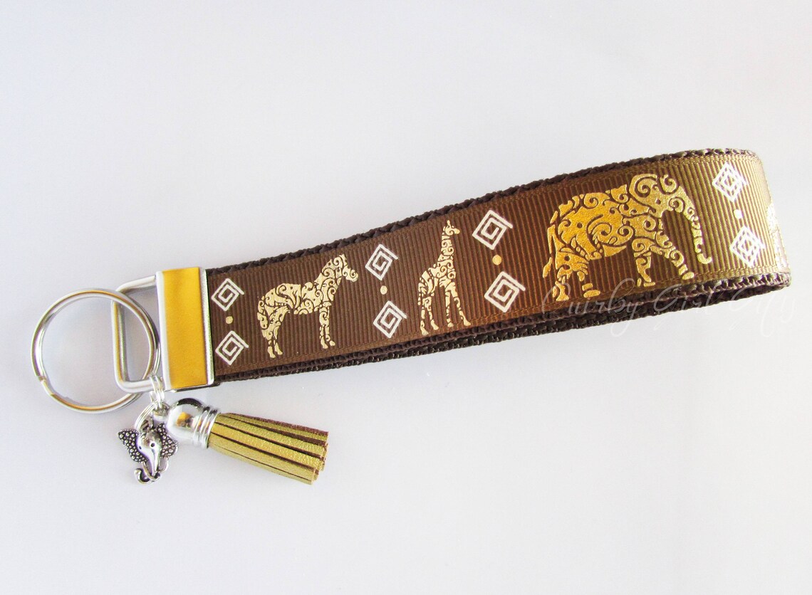 Safari Animal Key Fob african Animal Key Fob Safari - Etsy
