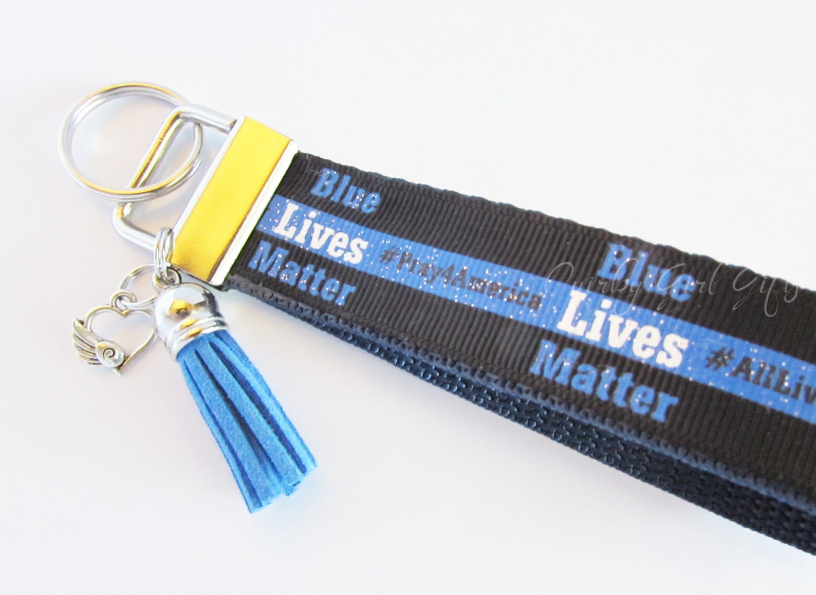 Blue Lives Matter Key Fob Police Officer Key Chain Officer | Etsy