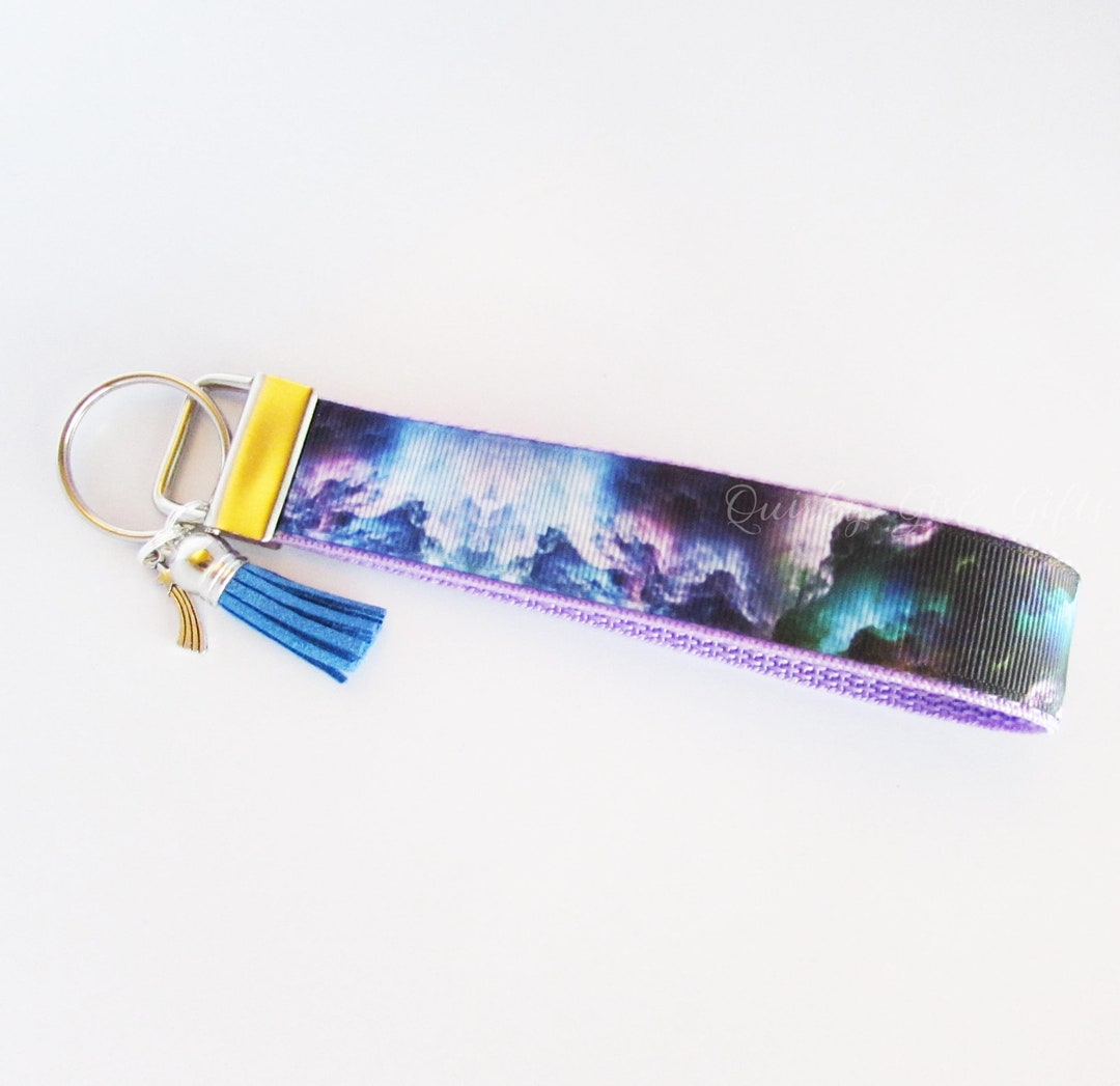 Galactic Key Fob - Space Keychain - Space Key Fob - Space Wristlet ...