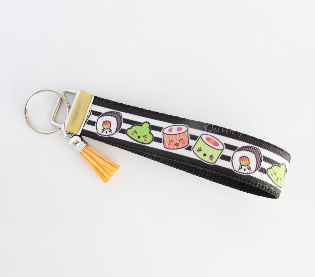 Sushi Key Fob - Key Fob Under 10 - Kawaii Sushi Key Fob - Sushi Roll ...