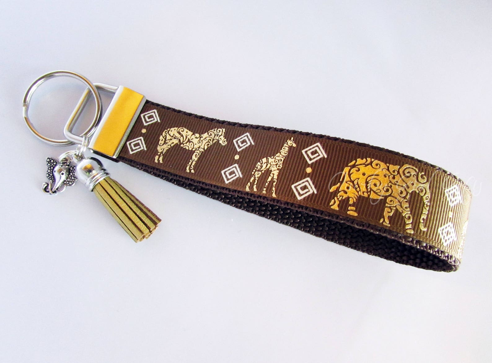 Safari Animal Key Fob african Animal Key Fob Safari | Etsy