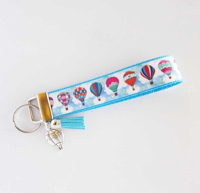 Hot Air Balloon Key Fob Hot Air Balloon Keychain Balloon | Etsy