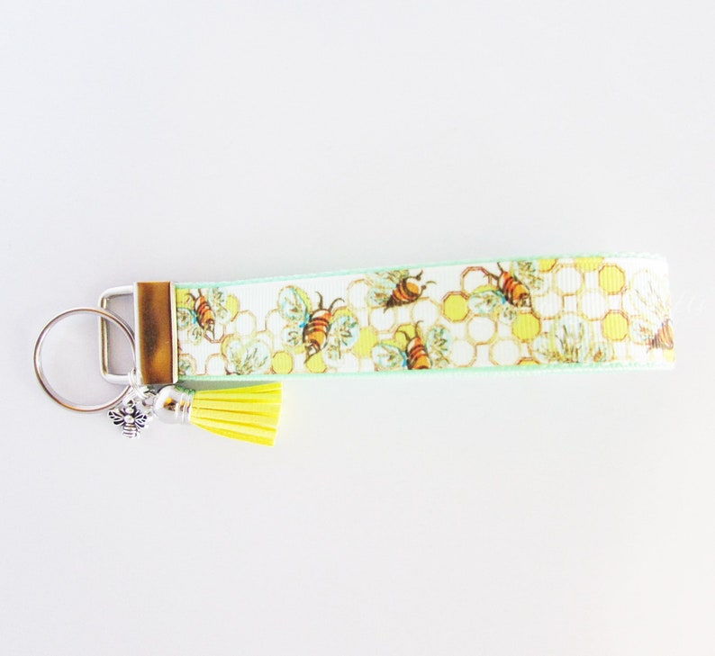 Bee Key Fob - Honeybee Keychain - Bee Gifts for Her - Gifts Under 10 ...