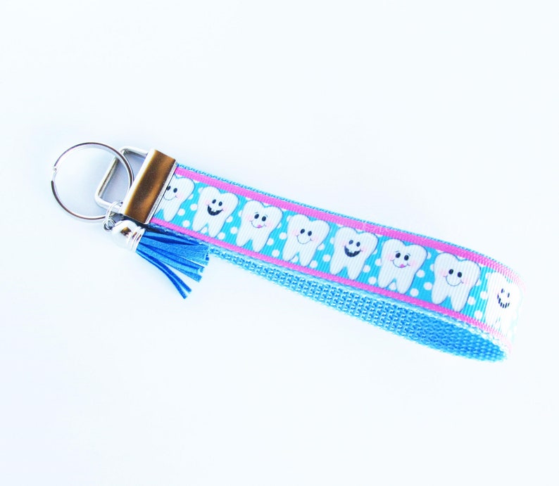 Teeth Key Fob - Teeth Keychain - Dentist Key Fob - Dentist Gift for Her ...