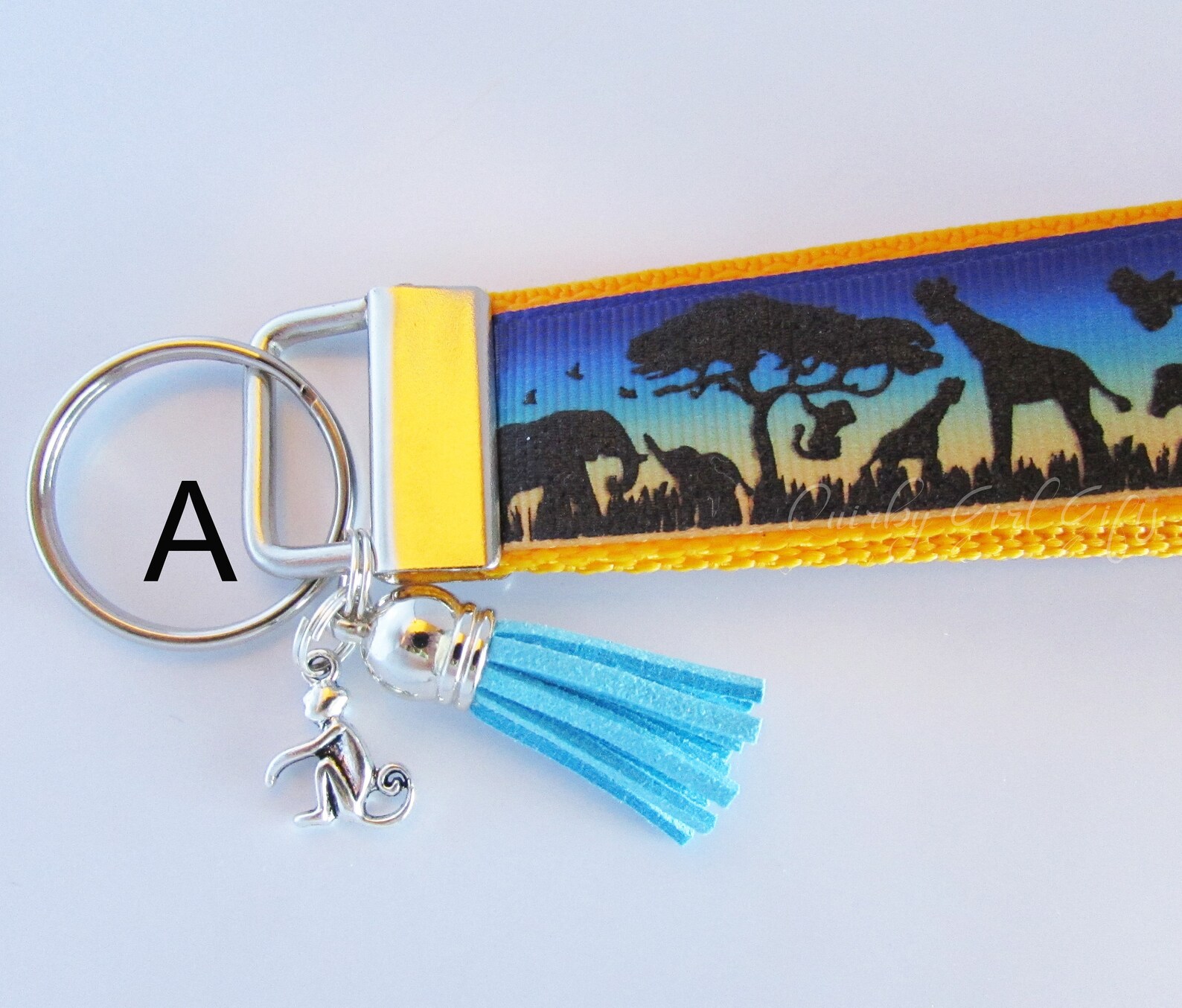 Safari Key Fob - African Safari Key Fob - African Animals Wristlet ...