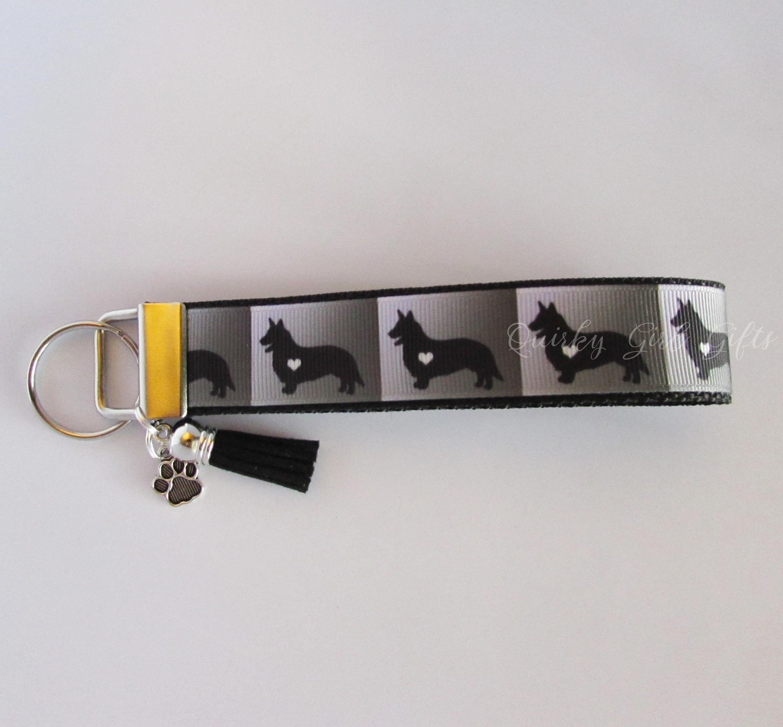 Corgi Key Fob Corgi Keychain Corgi Wristlet Dog Key Fob | Etsy