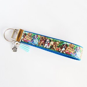 Dog Key Fob Wristlet - Dog Keychain - Pet Key Fob - Beagle Key Fob ...