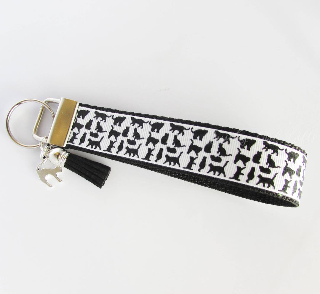 Cat Key Fob - Cat Keychain - Kitten Key Fob - Kitten Key Chain - Animal ...
