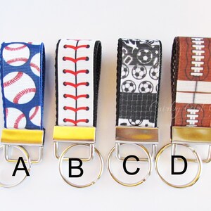 Sports Key Fob - Baseball Key Fob - Soccer Key Fob - Football Key Fob ...