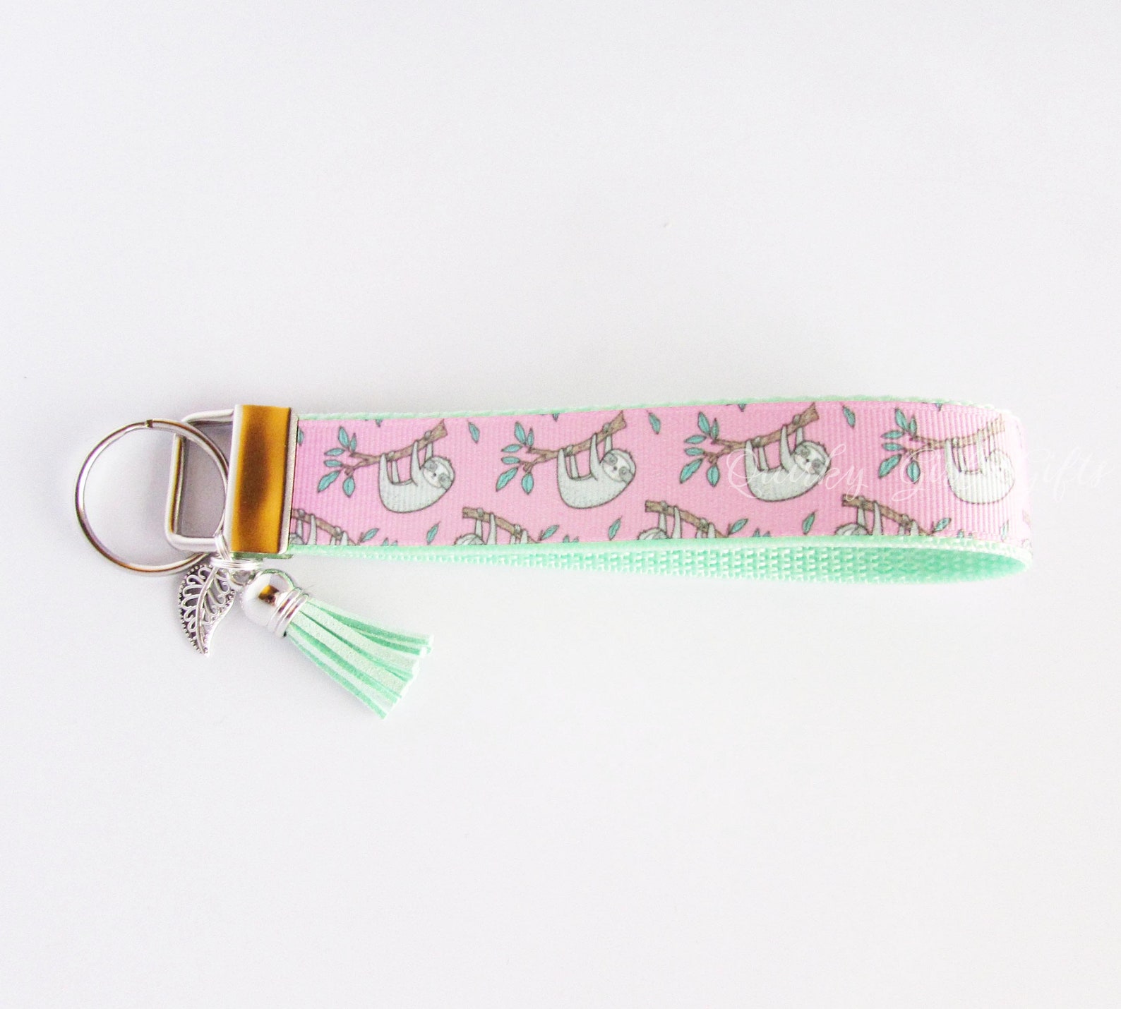 Sloth Key Fob Sloth Keychain Two-toed Sloth Wristlet - Etsy