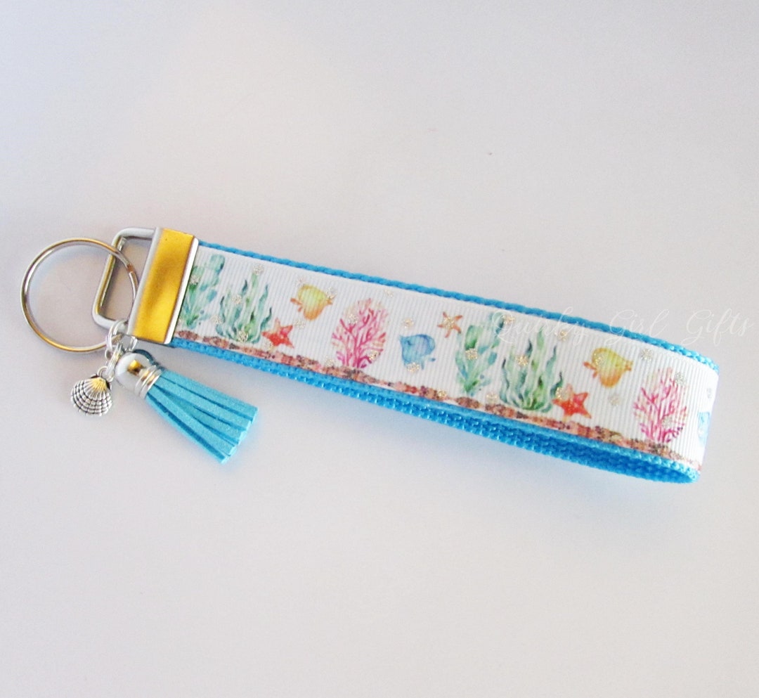 Sea Life Key Fob - Fish Key Fob - Starfish Key Fob - Ocean Life ...