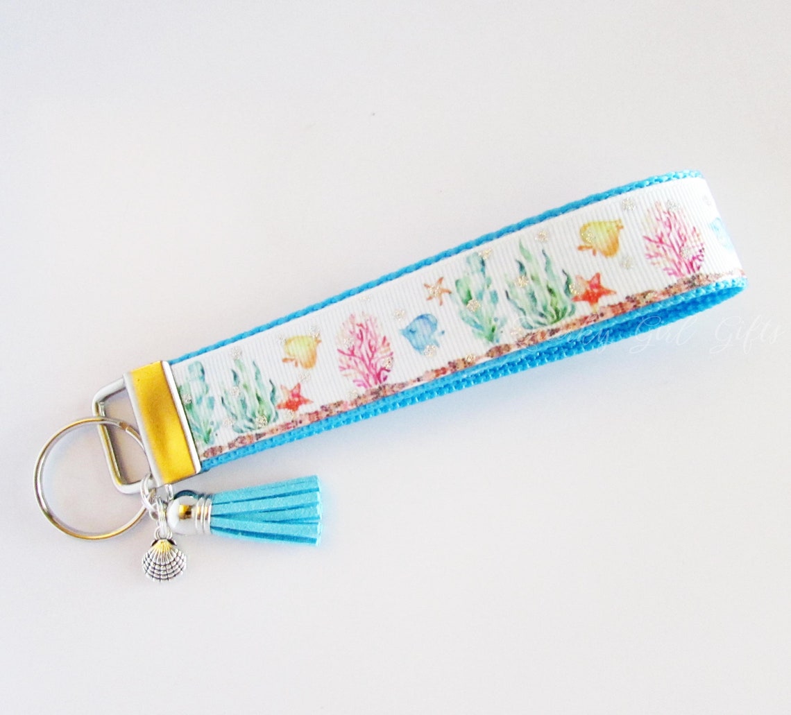 Sea Life Key Fob Fish Key Fob Starfish Key Fob Ocean - Etsy