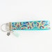 Dog Bone and Pawprint Key Fob - Pet Key Fob - Dog Keychain - Tie Dye ...