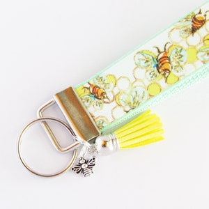 Bee Key Fob - Honeybee Keychain - Bee Gifts for Her - Gifts Under 10 ...