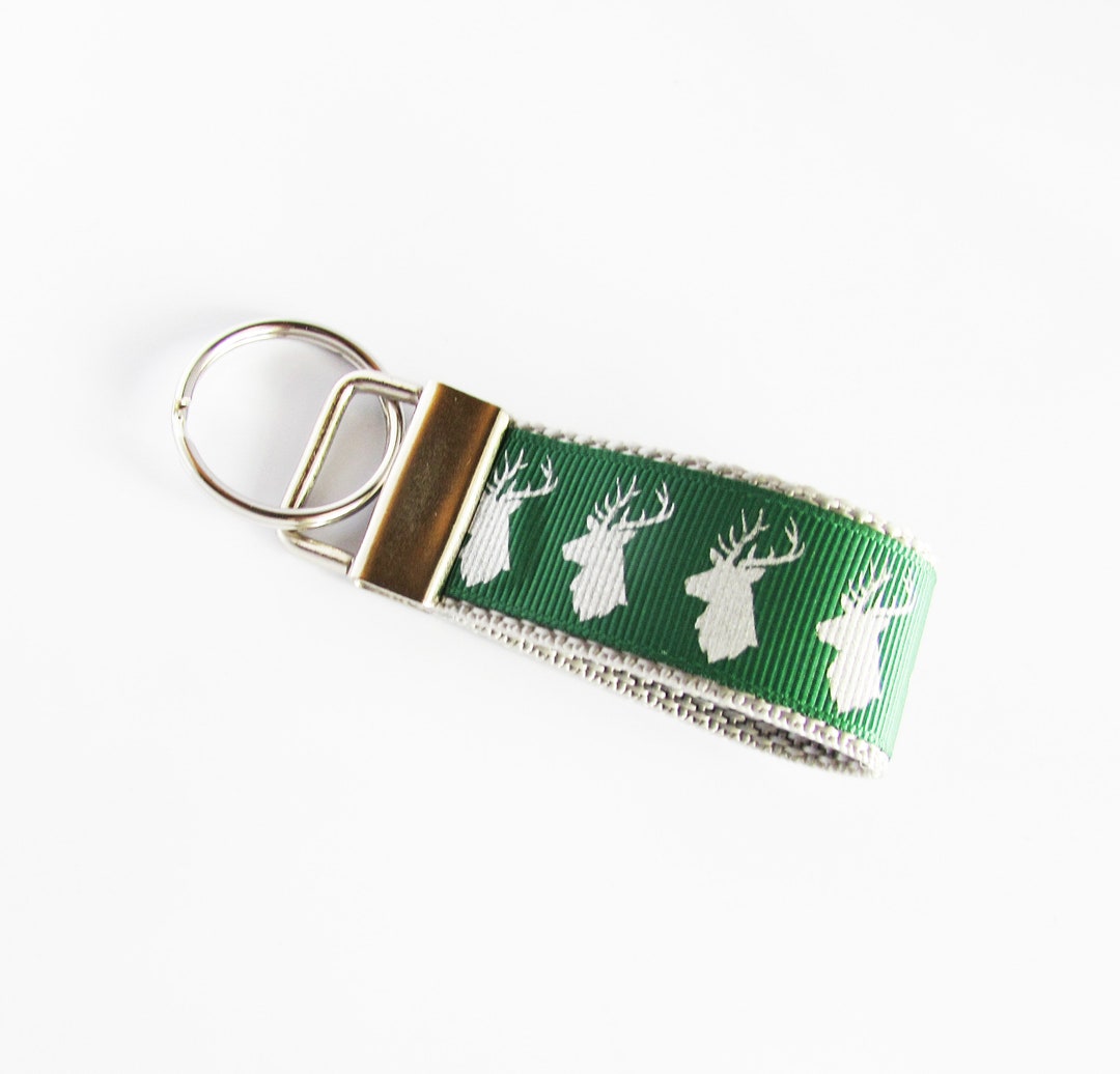 Deer Mini Key Fob - Deer Keychain - Deer Lover Key Fob- Deer Hunter ...