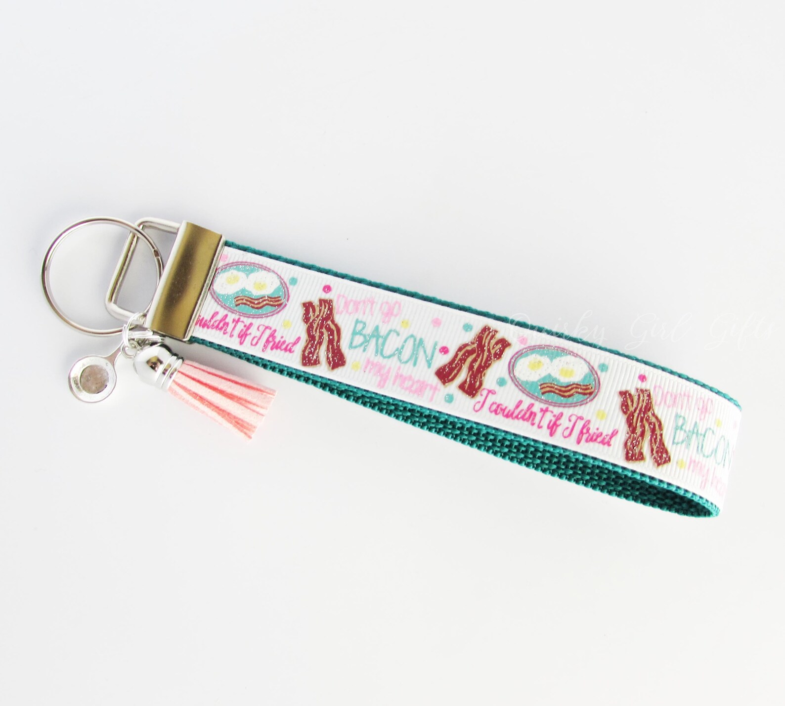 Bacon and Eggs Key Fob Don't Go Bacon My Heart Key Chain - Etsy