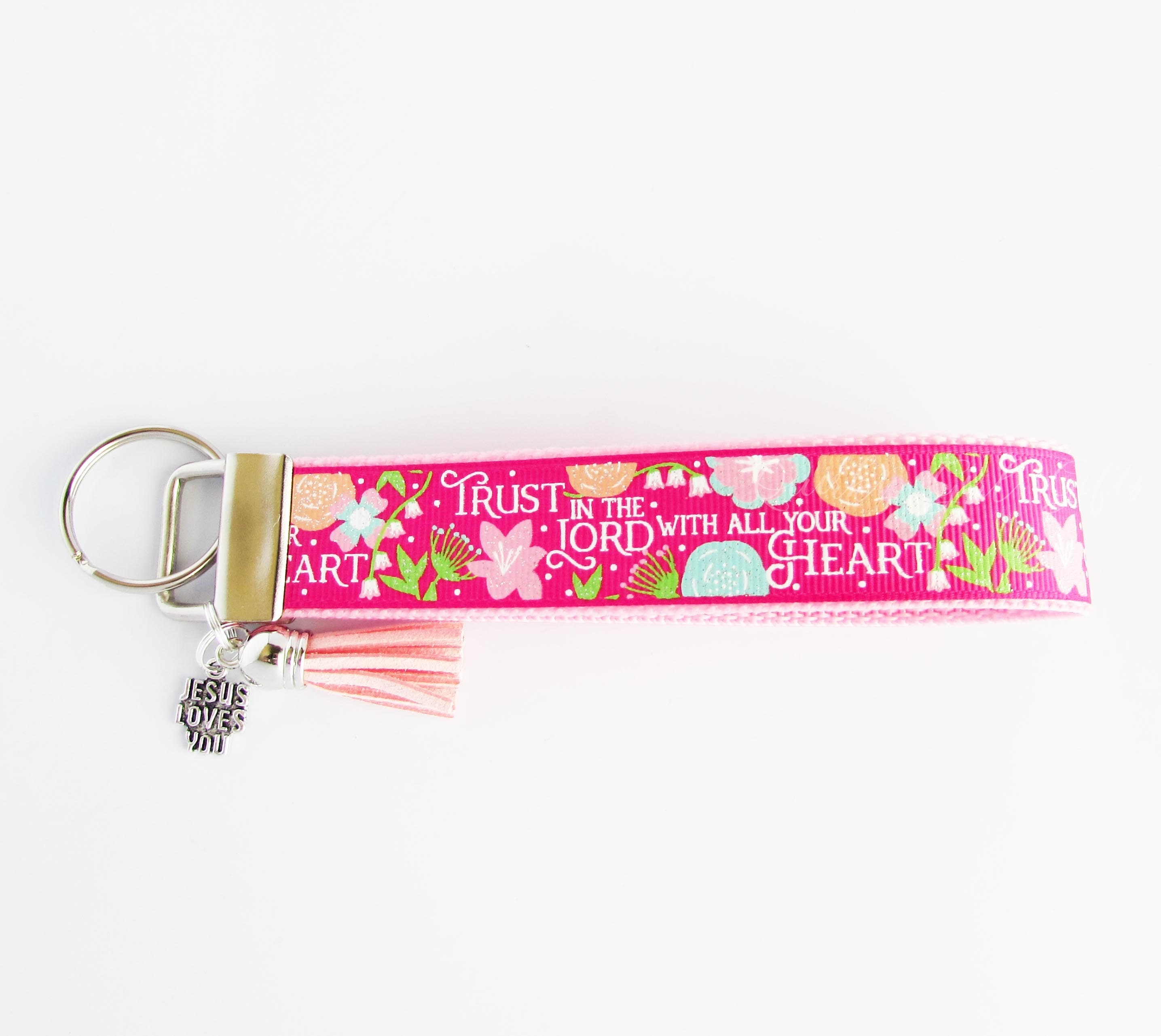 Christian Key Fob - Religious Keychain - Trust in the Lord With All ...
