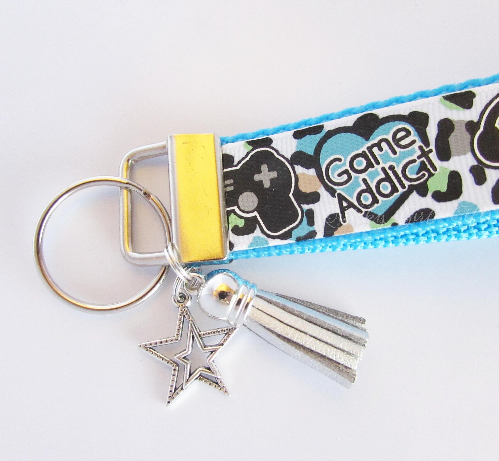 Game Addict Key Fob Gamer Key Fob Video Game Key Fob | Etsy