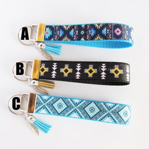 Aztec Key Fob - Aztec Keychain - Southwestern Key Fob - Tribal Keychain ...