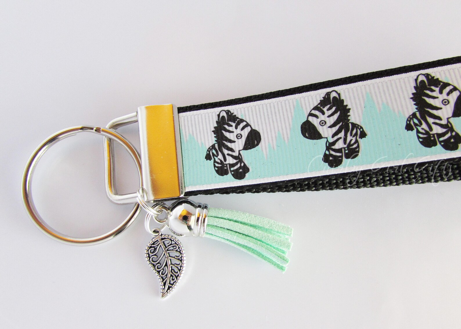 Zebra Key Fob Zebra Keychain Animal Key Fob Safari | Etsy