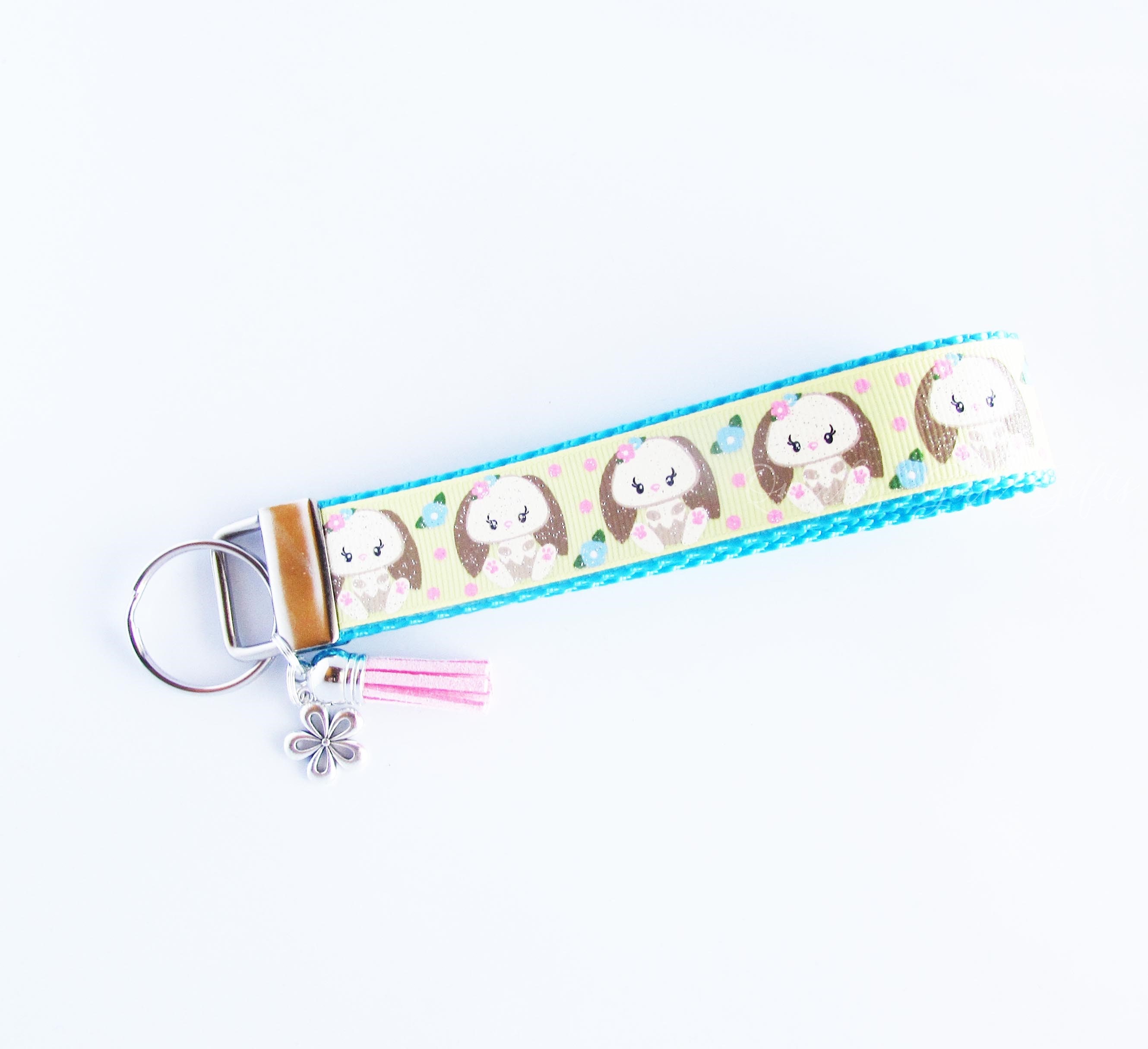 Rabbit Key Fob - Rabbit Keychain - Bunny Key Fob - Rabbit Key Fob ...