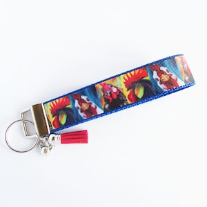 Rooster Key Fob - Rooster Keychain - Chicken Key Fob - Rooster Wristlet ...