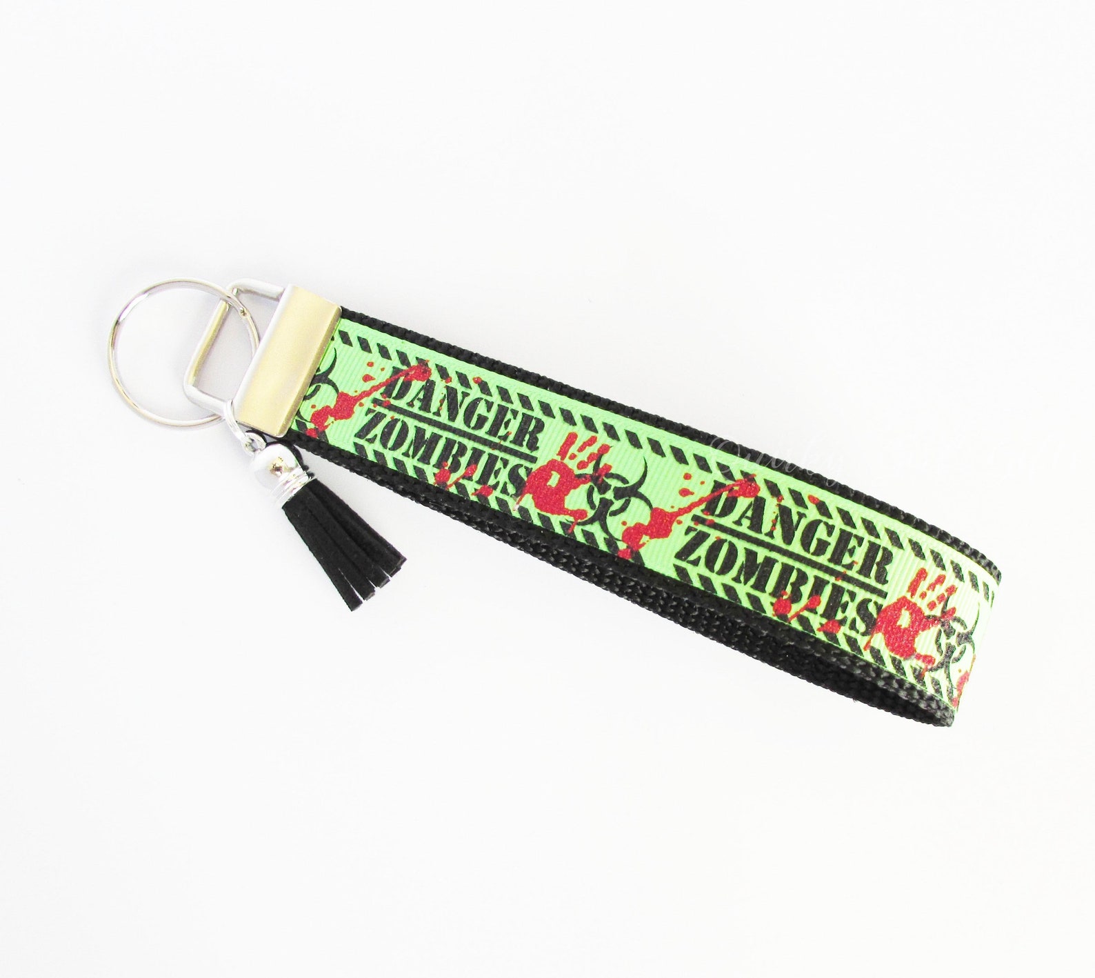 Zombie Key Fob Zombie Keychain Danger Zombie Wristlet - Etsy