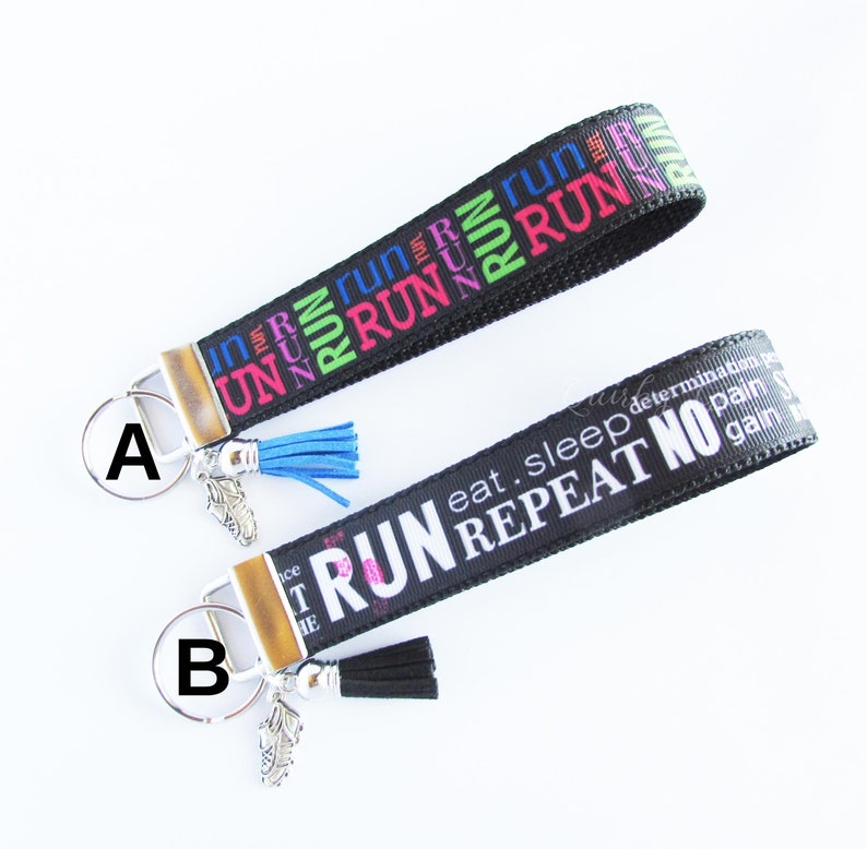 Runner Key Fob Running Keychain Marathon Runner Gift | Etsy
