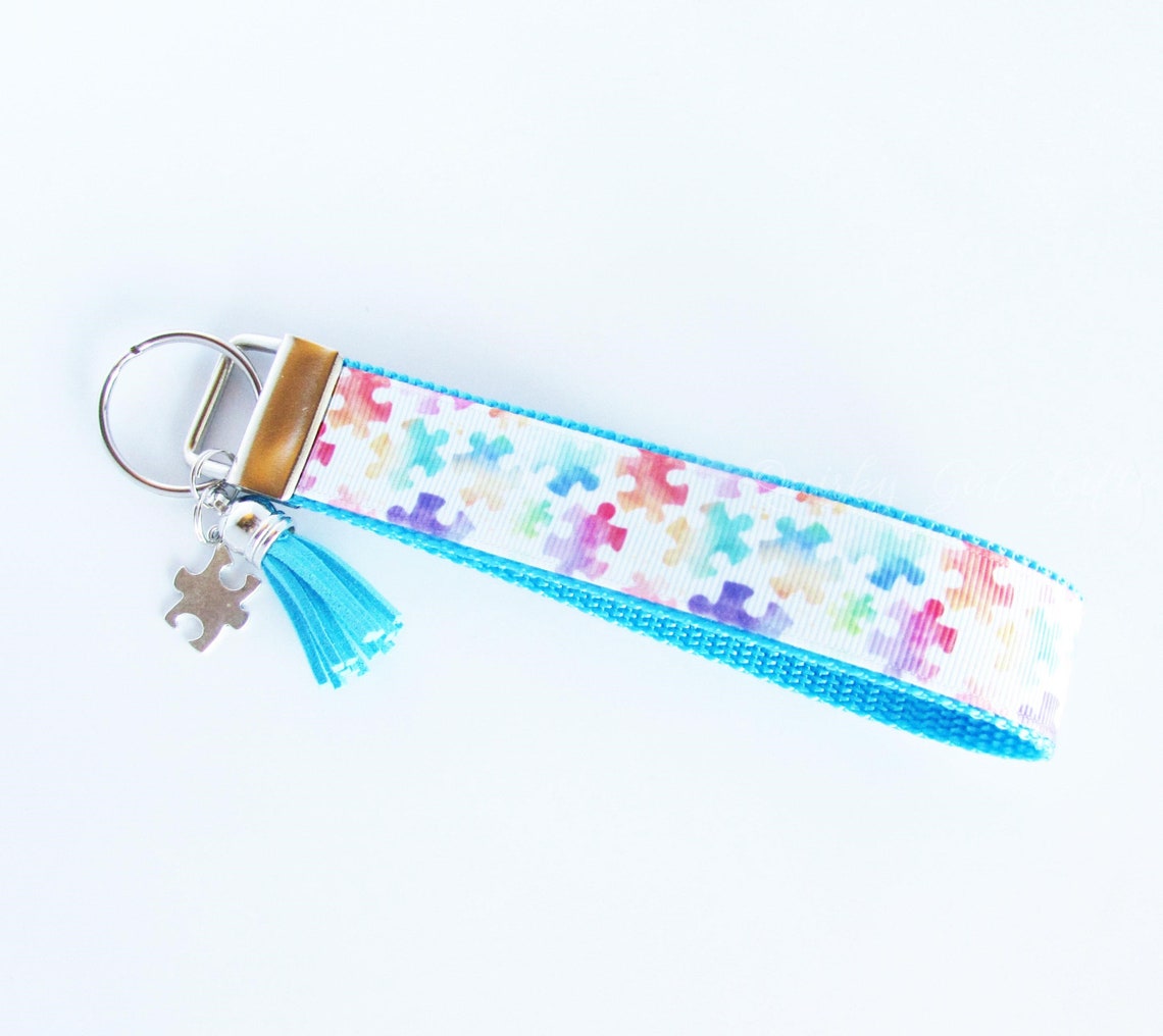 Autism Key Fob Puzzle Key Fob Autism Keychain Puzzle | Etsy