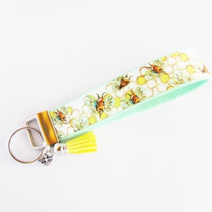 Bee Key Fob - Honeybee Keychain - Bee Gifts for Her - Gifts Under 10 ...