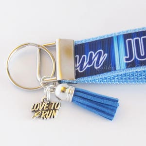 Running Key Fob Runners Key Fob Jogging Key Fob Just Run - Etsy