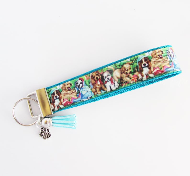 Dog Key Fob Wristlet Dog Keychain Pet Key Fob Beagle | Etsy