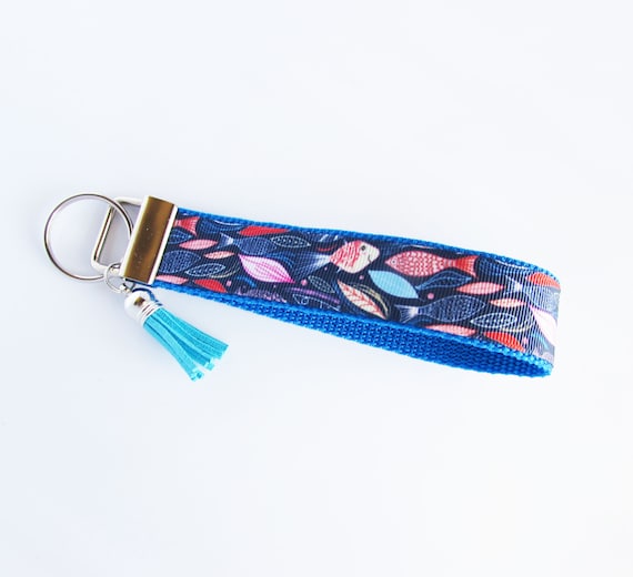 Fish Key Fob Fish Wristlet Fish Keychain Fish Key Holder - Etsy