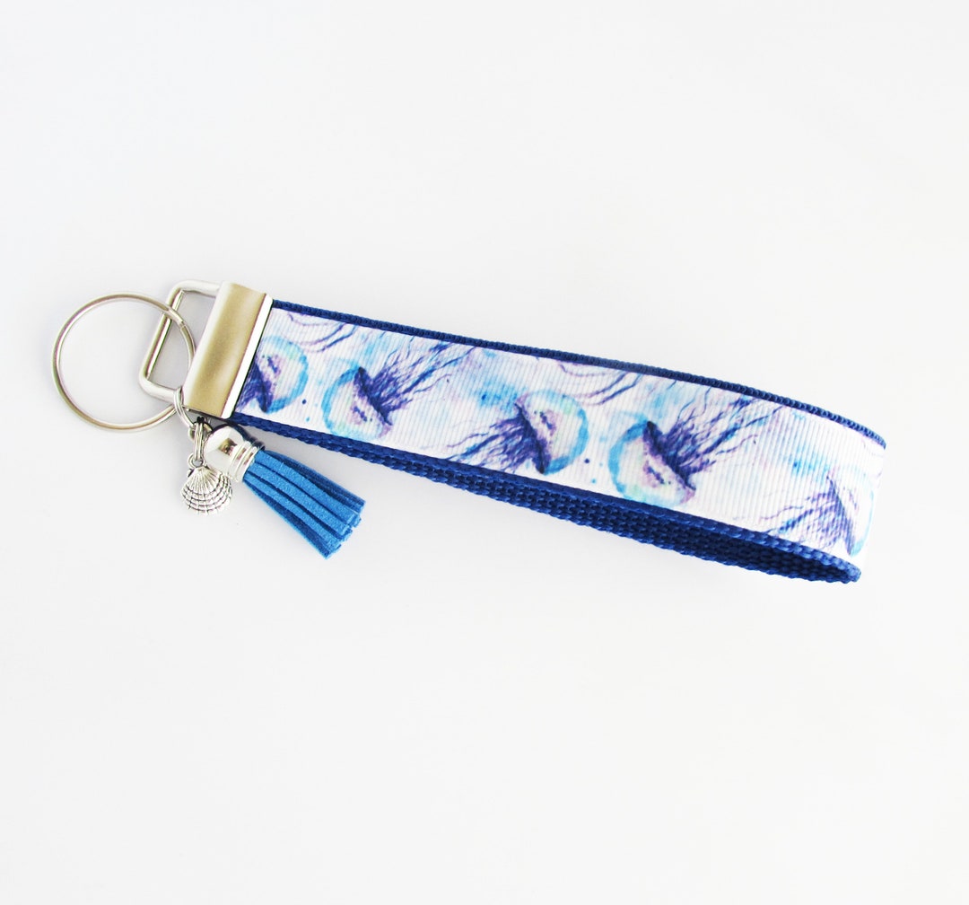 Jellyfish Key Fob - Jellyfish Keychain - Sea Life Key Fob - Jellyfish ...