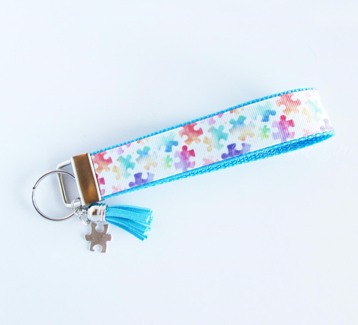 Autism Key Fob Puzzle Key Fob Autism Keychain Puzzle | Etsy