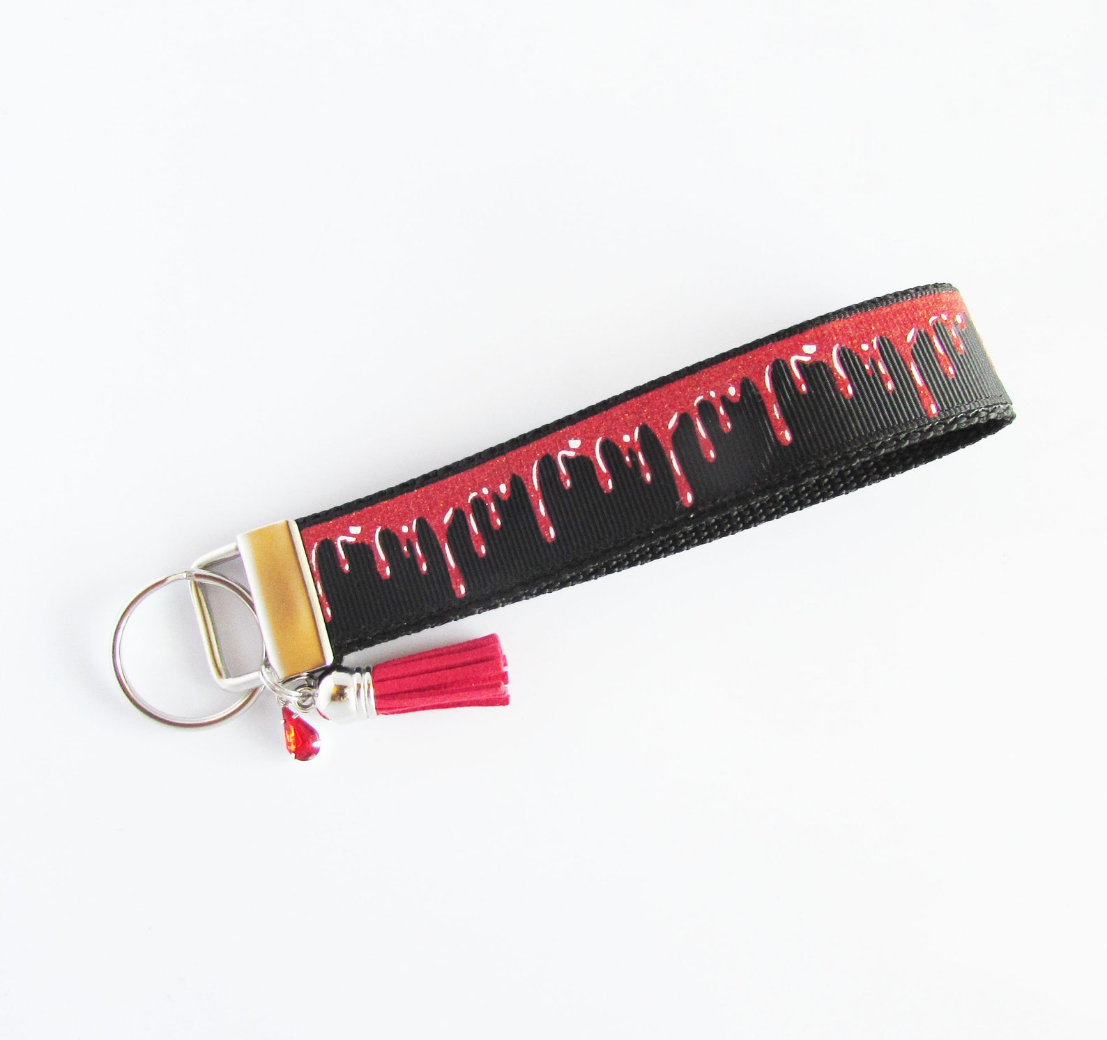 Glittered Blood Drips Key Fob Horror Key Fob True Crime - Etsy