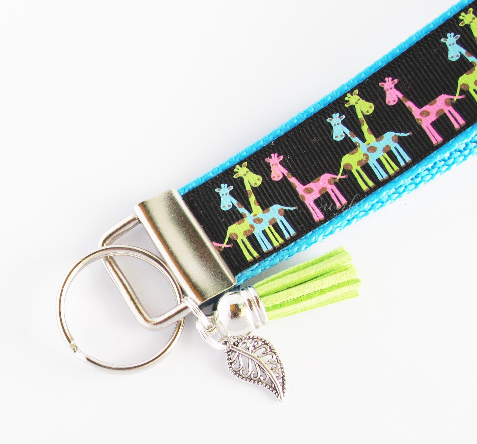 Giraffe Key Fob Under 10 Giraffe Keychain Giraffe Wristlet | Etsy
